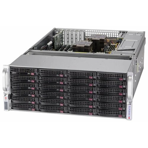 Серверная платформа Supermicro SSG-640P-E1CR36H/4U/2x4189/ 16xDDR4-3200 RDIMM/LRDIMM/ 36x3.5", M.2