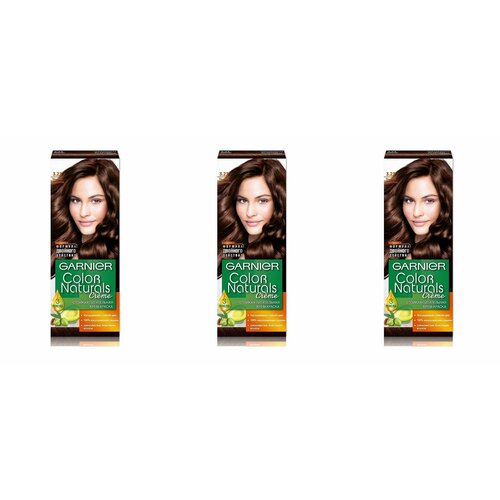 Garnier Краска для волос Color Naturals, тон 3.23 Темный шоколад, 110 мл, 3 шт