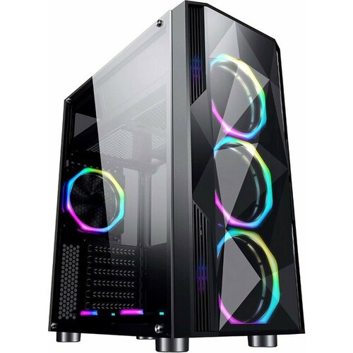 Мощный игровой компьютер Кибернет - системный блок - Intel Core i5 - 12400 2.5 Ггц (Turbo: 4.4 Ггц) - Чипсет H610M DDR4 - Radeon RX 6500 XT 4GB - DDR4