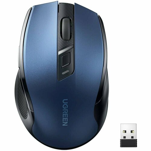 Мышь UGREEN MU006 (25753) Ergonomic Wireless Mouse 2.4G 4000DPI Silence