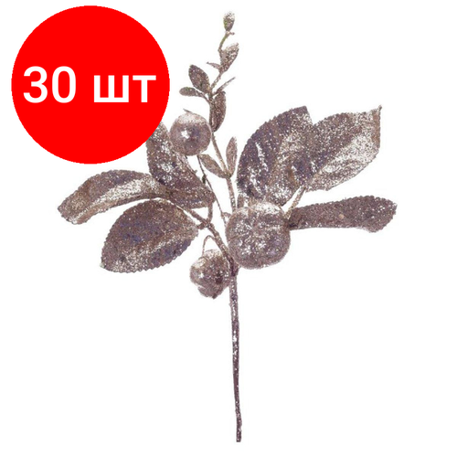 Комплект 30 штук, Украшение Цветок искусственный, L17 W7 H17 см, 3в. 261897