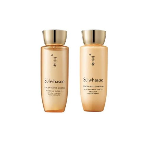 Тонер+эмульсия с концентрированным содержанием женьшеня SULWHASOO Concentrated Ginseng Renewing 25ml+25ml