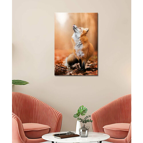 Картина для интерьера рыжая лиса (45) 60х80