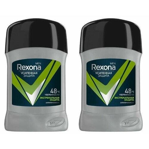 Антиперспирант карандаш, Rexona Men, экстремальная защита, 50 мл, 2 шт