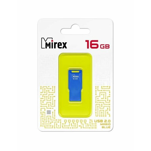 Флеш-накопитель Mirex Mario, USB 2.0, 16 Гб, голубой