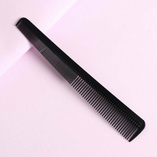 Расчёска комбинированная, скошенная, 18,7 × 3 см, цвет чёрный (комплект из 50 шт)