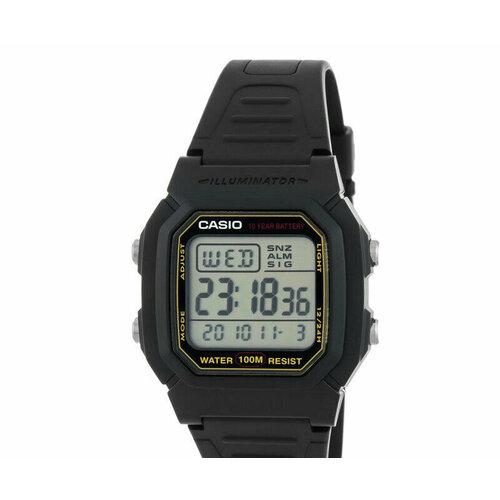 Наручные часы CASIO W-800HG-9A, черный, серый