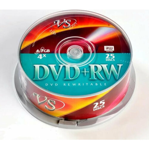 Диск VS DVD+RW 4,7 GB 4x CB/25