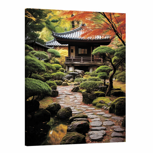 Интерьерная картина 50х70 "Культура чая в Японии"