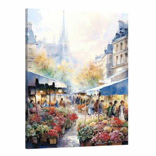 Интерьерная картина 50х70 "Парижская свобода"