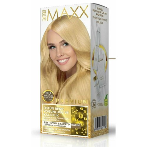 MAXX DELUXE PREMIUM Краска для волос 9.0 блондин