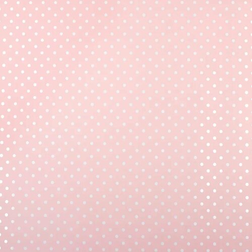 Пленка матовая Горошек 0.6х2 м цвет розовый