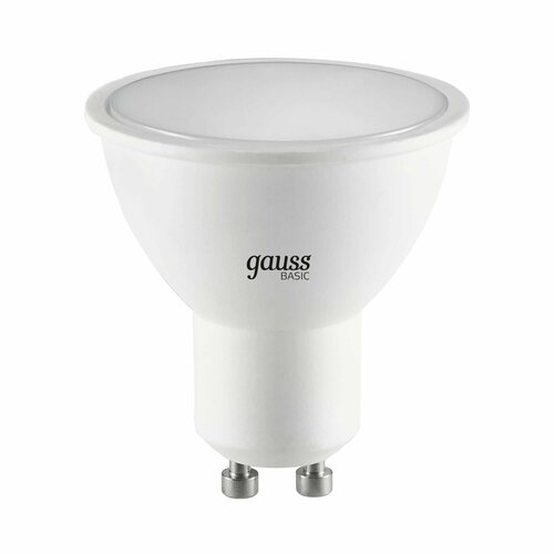 Лампа светодиодная Gauss MR16 GU10 170-240 В 6.5 Вт спот матовая 500 лм, нейтральный белый свет