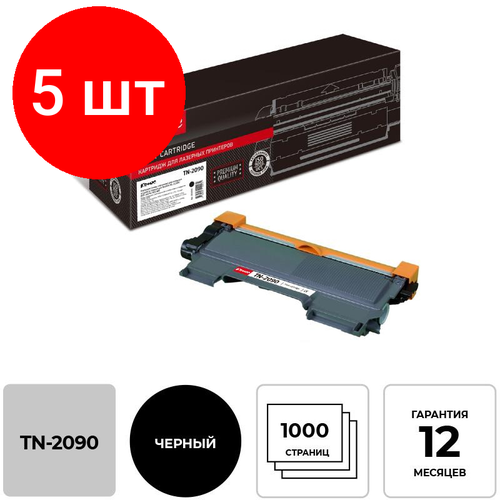 Комплект 5 штук, Картридж лазерный Комус TN-2090 чер. для BrotherHL-2132/DCP-7057