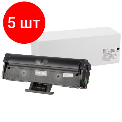 Комплект 5 штук, Картридж лазерный Retech 106R02773 чер. для Xerox WC3025