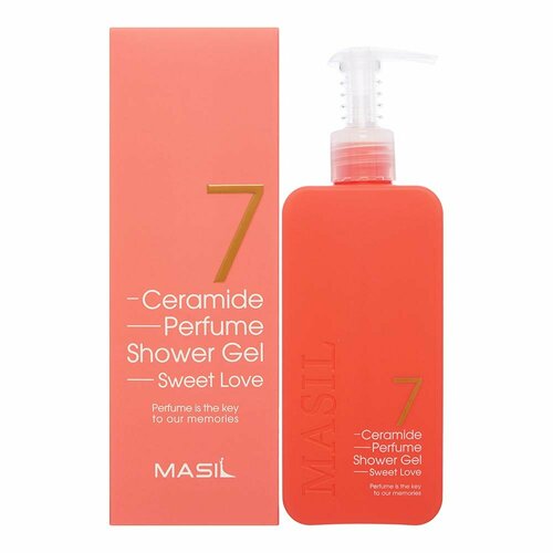 MASIL 7 CERAMIDE PERFUME SHOWER GEL SWEET LOVE Парфюмированный гель для душа с керамидами и ароматом ириса