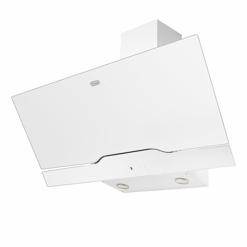 Наклонная стеклянная кухонная вытяжка DeLonghi Linea 915 BB, 90 см, белая