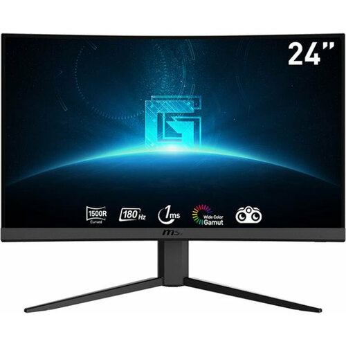 Монитор MSI 23.6" G24C4 E2 черный VA LED 1ms 16:9 HDMI матовая 250cd 178гр/178гр 1920x1080 180Hz FreeSync Premium DP FHD 6.3кг