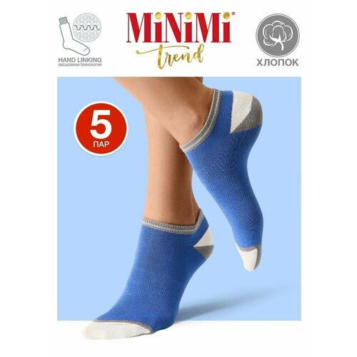Носки MiNiMi, 5 пар, размер 39-41, голубой