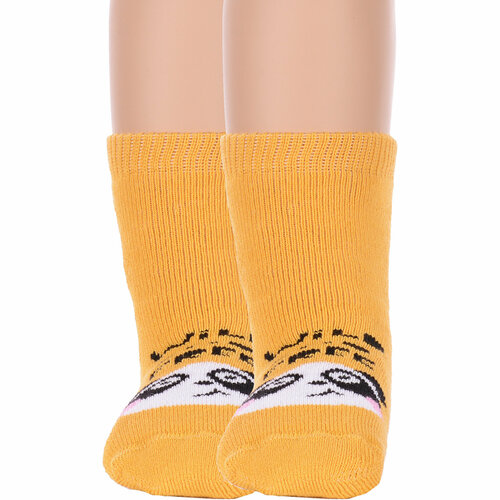 Носки Брестские 2 пары, размер 11-12, горчичный, желтый