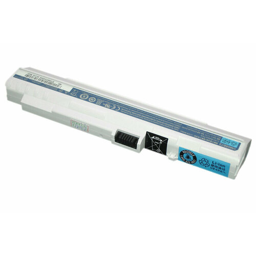 Аккумулятор для ноутбука Acer Aspire One ZG-5 D150 A110 A150 531h 11.1V 5200mAh OEM белая