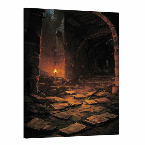 Интерьерная картина 50х70 "Тайны королевства: За покровом"