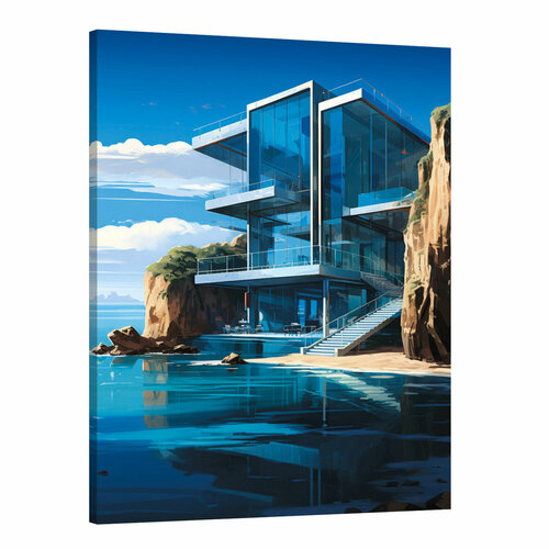 Интерьерная картина 50х70 "Изумительный дом"