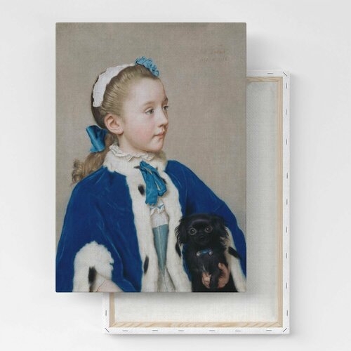 Картина на холсте, репродукция / Лиотар Жан-Этьен - Portrait of Maria Frederike / Размер 30 x 40 см