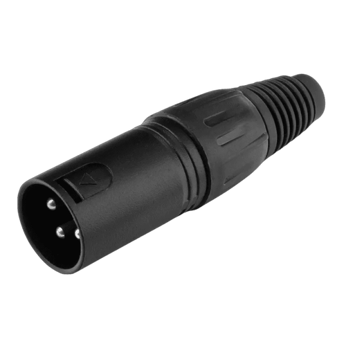 Разъем XLR кабельный "папа" 3-контактный, цвет черный MR.CABLE 10 штук
