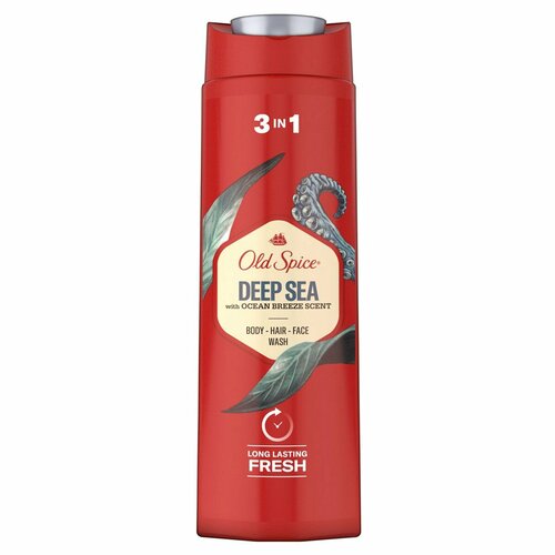 Гель для душа-шампунь Old Spice Океанский бриз, 400мл