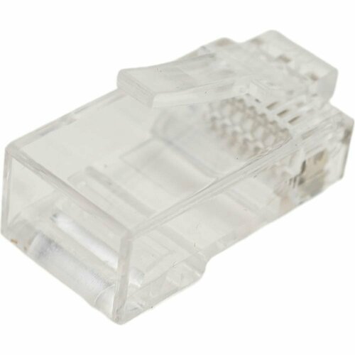 Коннектор NIKOMAX RJ45/8P8C под витую пару, круглый ввод, 100шт NMC-RJ88RZ50UD2-100