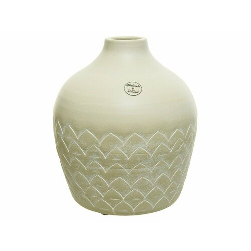 Керамическая ваза для цветов "Терра сигиллата", ручная работа, сливочная, Kaemingk