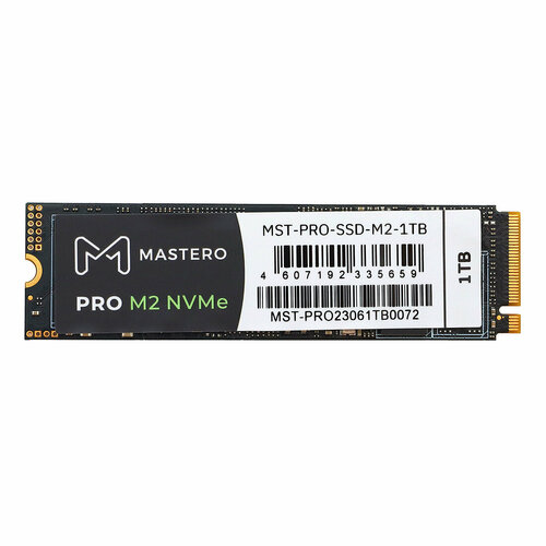 Твердотельный накопитель (SSD) Mastero 1Tb PRO 2280 M.2 (MST-PRO-SSD-M2-1TB)