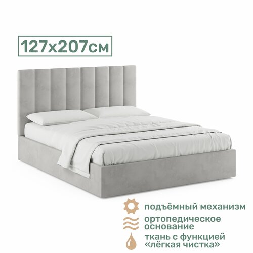 Кровать Patricia 120x200 с подъёмным механизмом (Светло-серый)