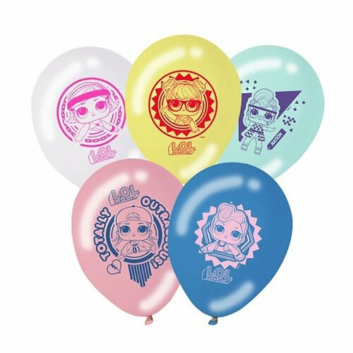 Набор воздушных шаров ND Play "L. O. L. Surprise!" 30 см, 5 шт, для детей с 6 лет (300731)