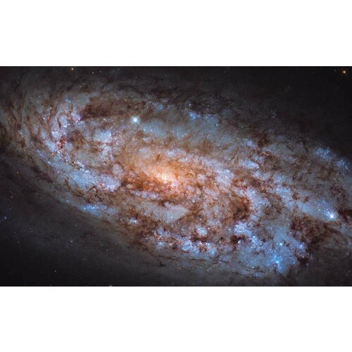 Картина на холсте 60x110 LinxOne "Галактика, спираль, звезды, космо" интерьерная для дома / на стену / на кухню / с подрамником