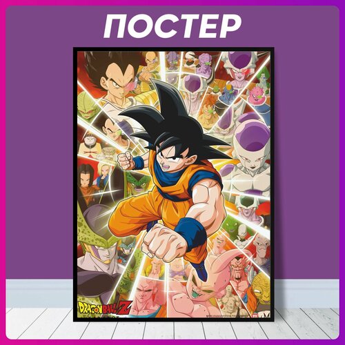 Декор для дома постер на стену Dragon ball интерьерный