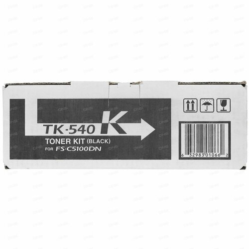 Картридж лазерный Kyocera Mita TK-540K черный, с чипом