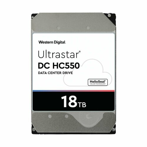 Внутренний HDD диск WD Ultrastar DC HC550 18TB, SATA3, 3.5" (WUH721818ALE6L4)