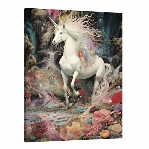 Интерьерная картина 50х70 "Единорог"