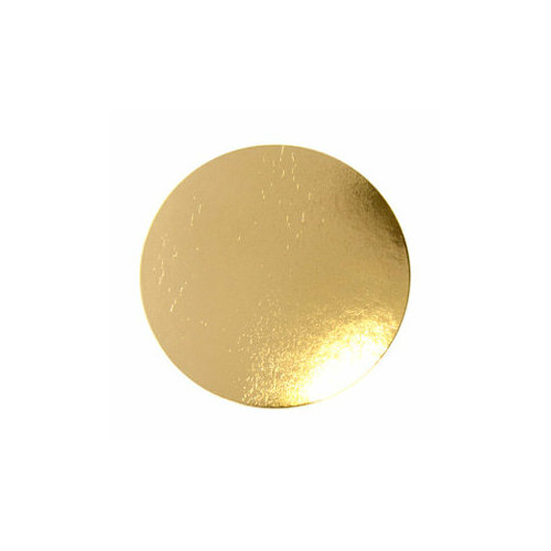 Подложка картонная 1,0мм круглая золото "Диск" d-38см уп/5шт