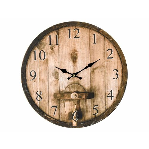 Настенные часы бистро: бочка-баррик, 33 см, Koopman International Y36901130-1