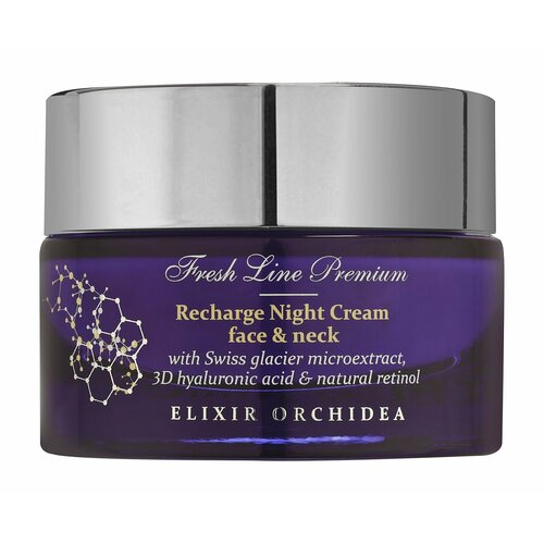 Антивозрастной ночной крем для лица Fresh Line Elixir Orchidea Recharge Night Cream Face and Neck