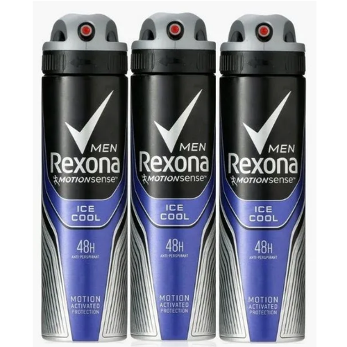 Антиперспирант-дезодорант спрей Rexona Men ICE COOL , 3 х 200 мл