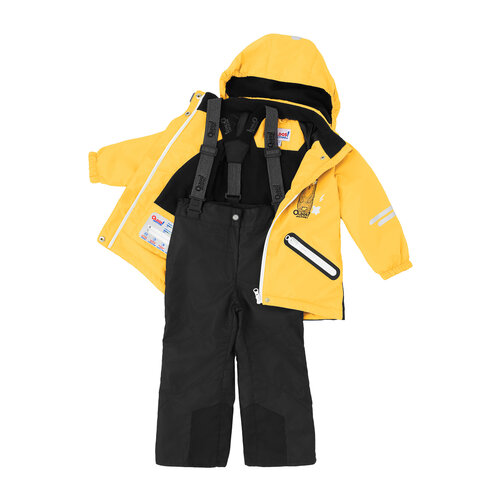 Комплект верхней одежды Oldos Айза, размер 122, желтый, черный
