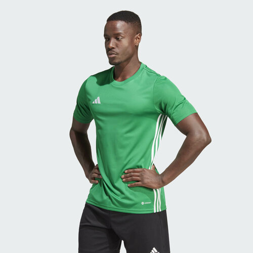 Футболка спортивная adidas, размер XS, зеленый