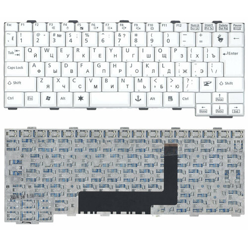Клавиатура для ноутбука Fujitsu-Siemens Lifebook P7230 белая