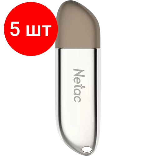 Комплект 5 штук, Флеш-память Netac USB Drive U352 USB3.0 32GB, retail version