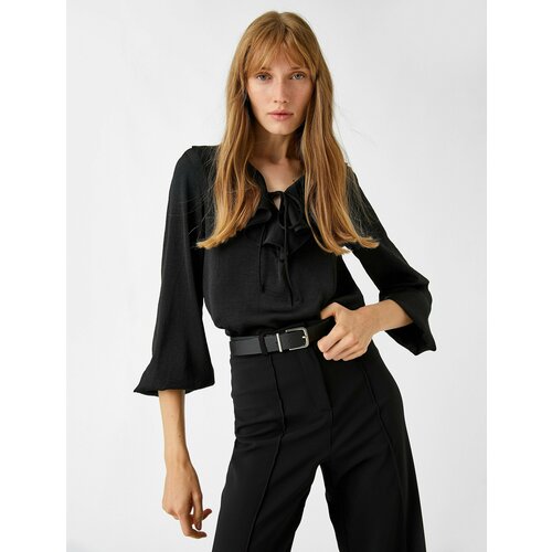 Блуза KOTON, размер 38, черный