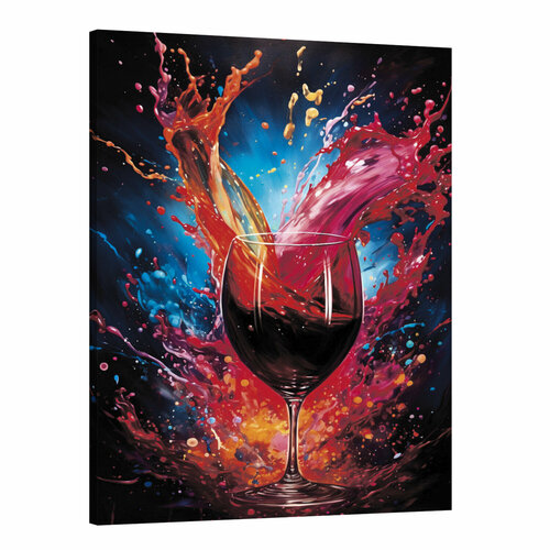 Интерьерная картина 50х70 "Вино искусства"